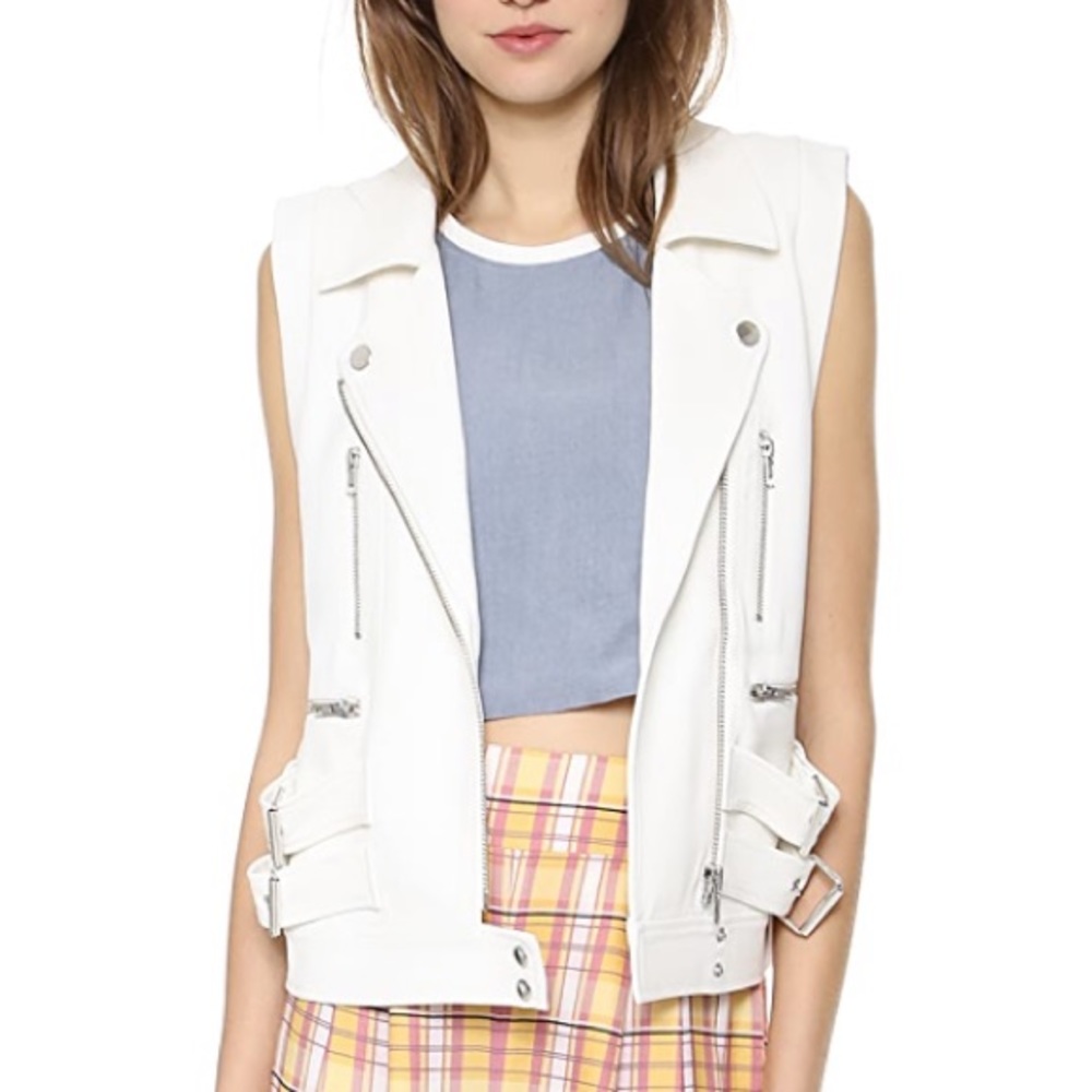 Addison X We Wore What Moto Buckle Vest - Gem